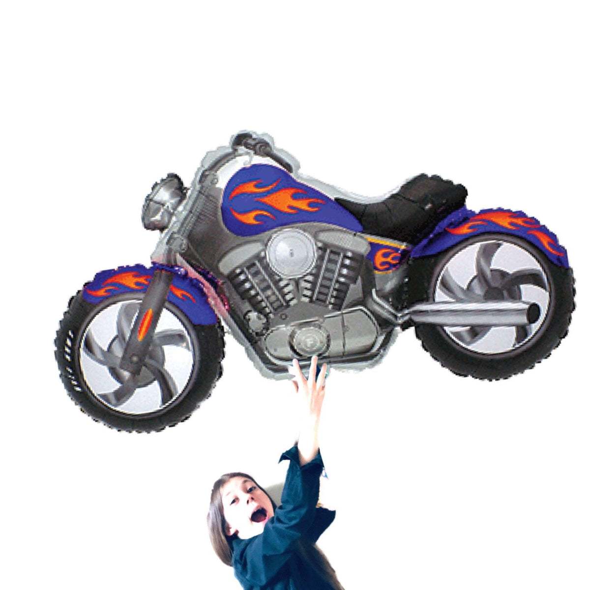 Pink Motorcycle Foil Balloon | 45 INCH – Table Sugar
